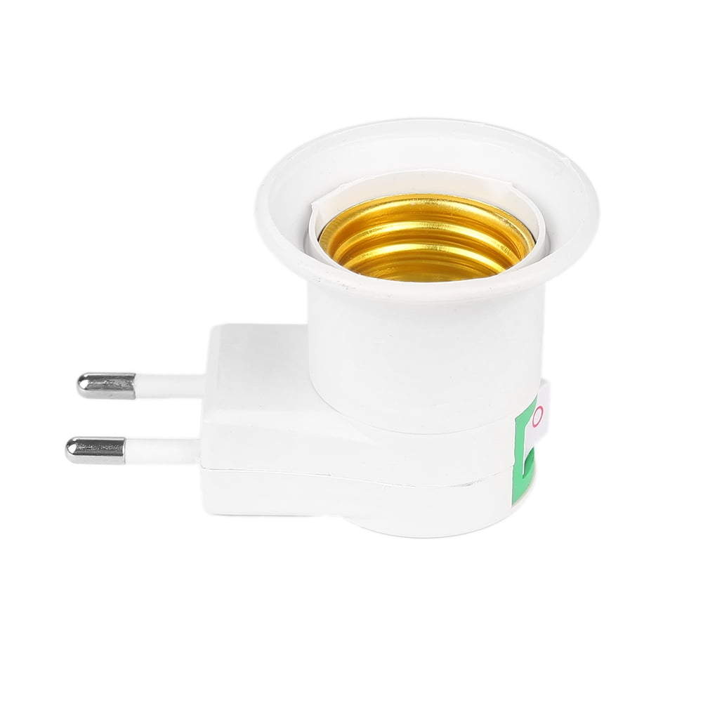 E27 220V Screw Mouth Night Light Can Tilting EU Lamp Holder With Switch ...
