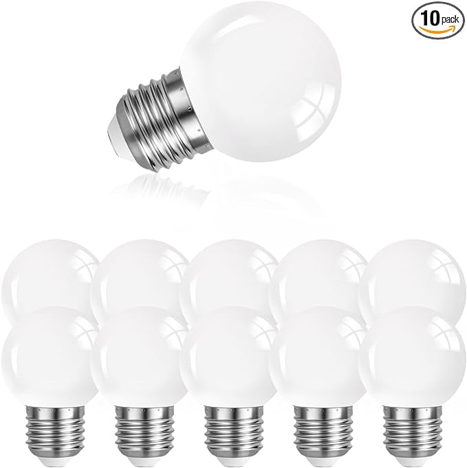 E27 3W LED G14 Light Bulb, G45 LED Bulb 20W Equivalent, E26 E27 Medium ...