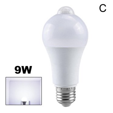 Motion Sensor LED Light Bulb, 10W (80W Equivalent) A19 E26 Clear White ...