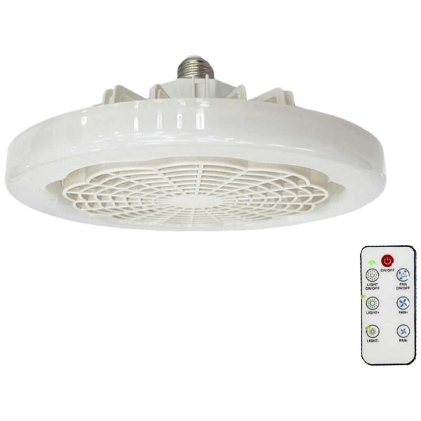 E27 Ceiling Fan with Light & Remote Control, Smart Fan Light, Lighting ...