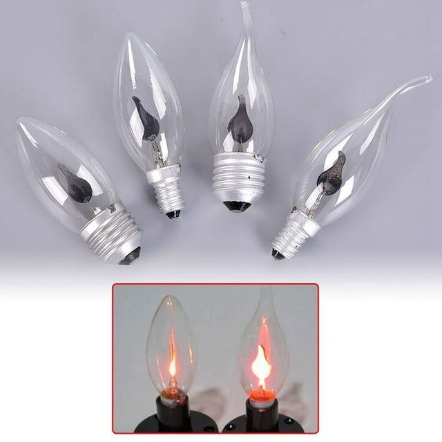E27 E14 LED Burning Candle Light Fire Effect Decorative Flame Flame ...