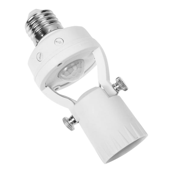 E27 Induction Lamp Holder Adjustable Sensor Socket Light Bulb Adapter ...