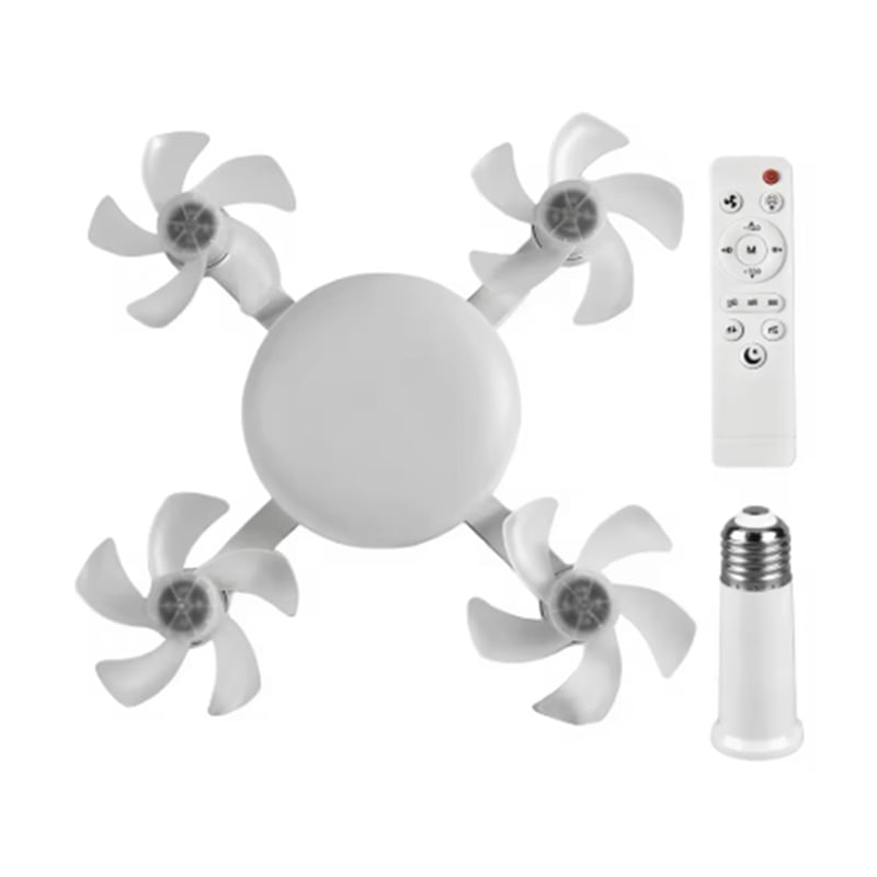 E27 LED Ceiling Fan Light with Remote Control Dimmer Function 60W ...