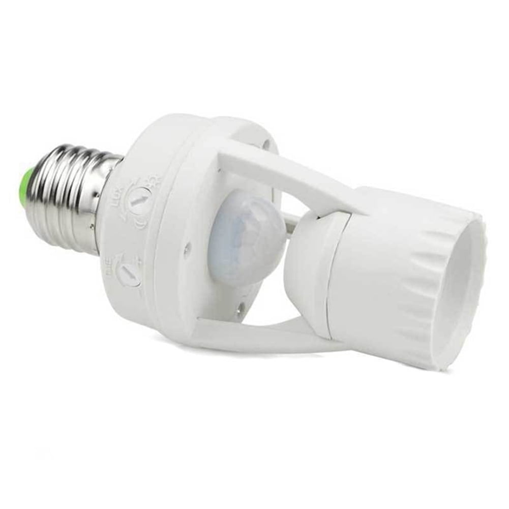 E27 LED Lamp Bulb Holder Light Socket Switch Infrared PIR Motion Sensor ...