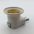 E27 Light Bulb Socket Holder Plug-in Adaptor Screw Base Lamp Wall US ...