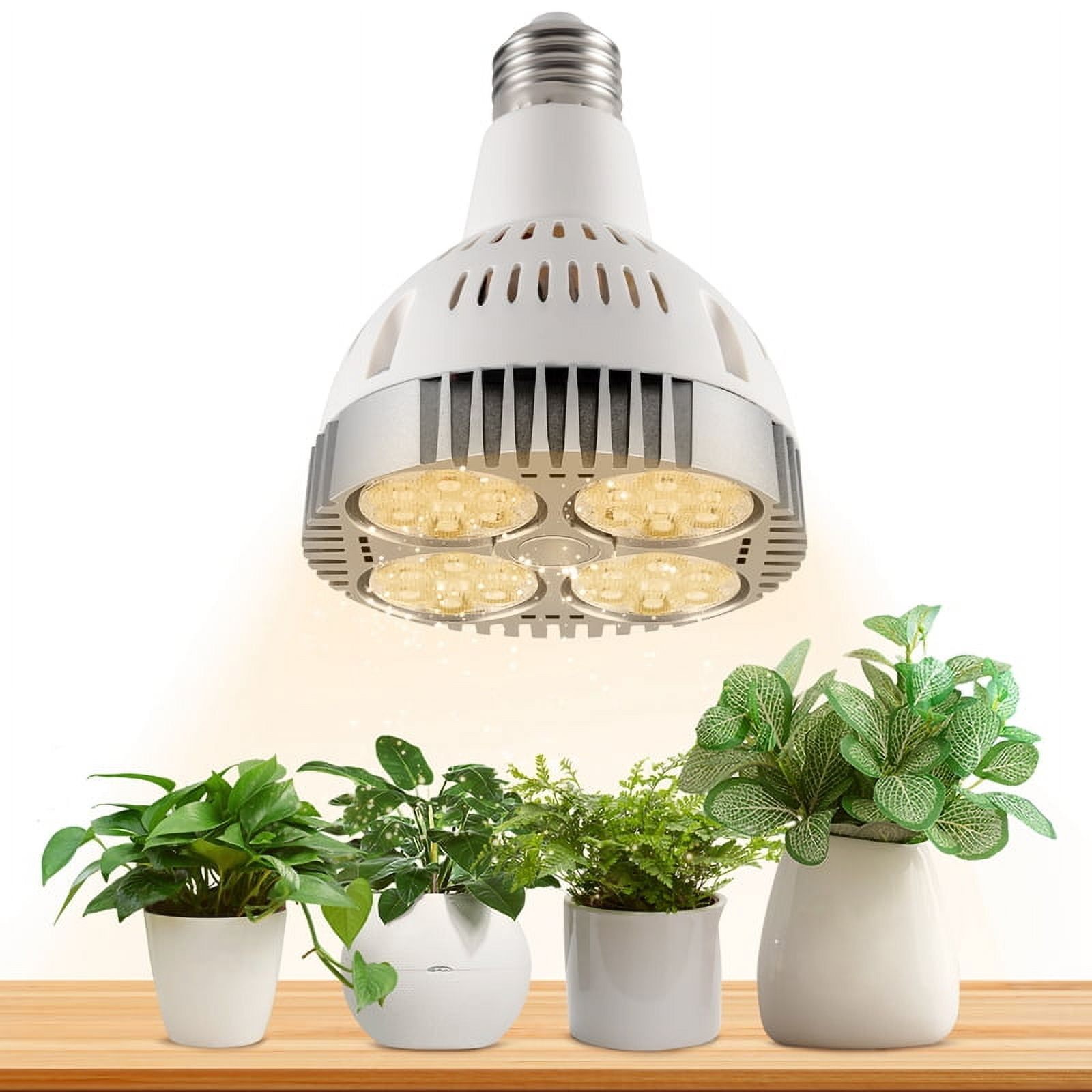 E27 Plant Lamp Light Bulb 35W LED Plant Grow Light Full Spectrum Warm ...