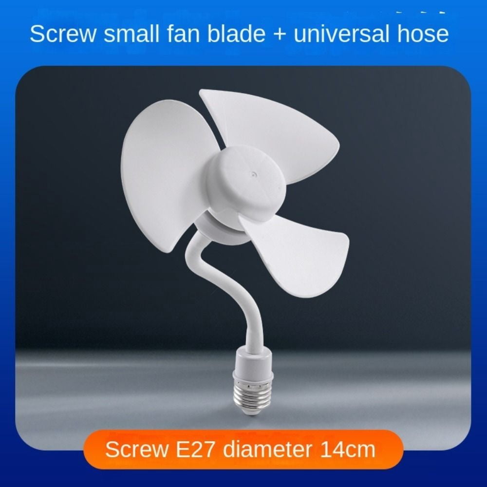 E27 Plug and Play Portable Socket Small Fan Small Fan White Cooling ...