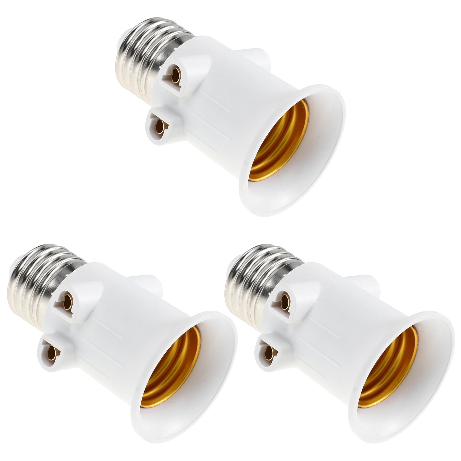 E27 Point Fire Lamp Head 3 Pcs Bulb Adapter Light Socket Converter ...