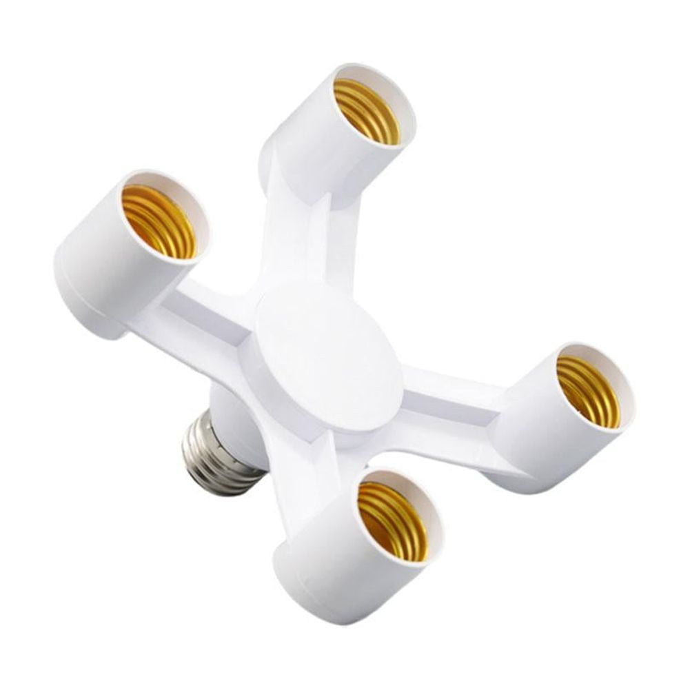 E27 Screw Socket Light Bulb Holder with One-to-Many Design, High ...