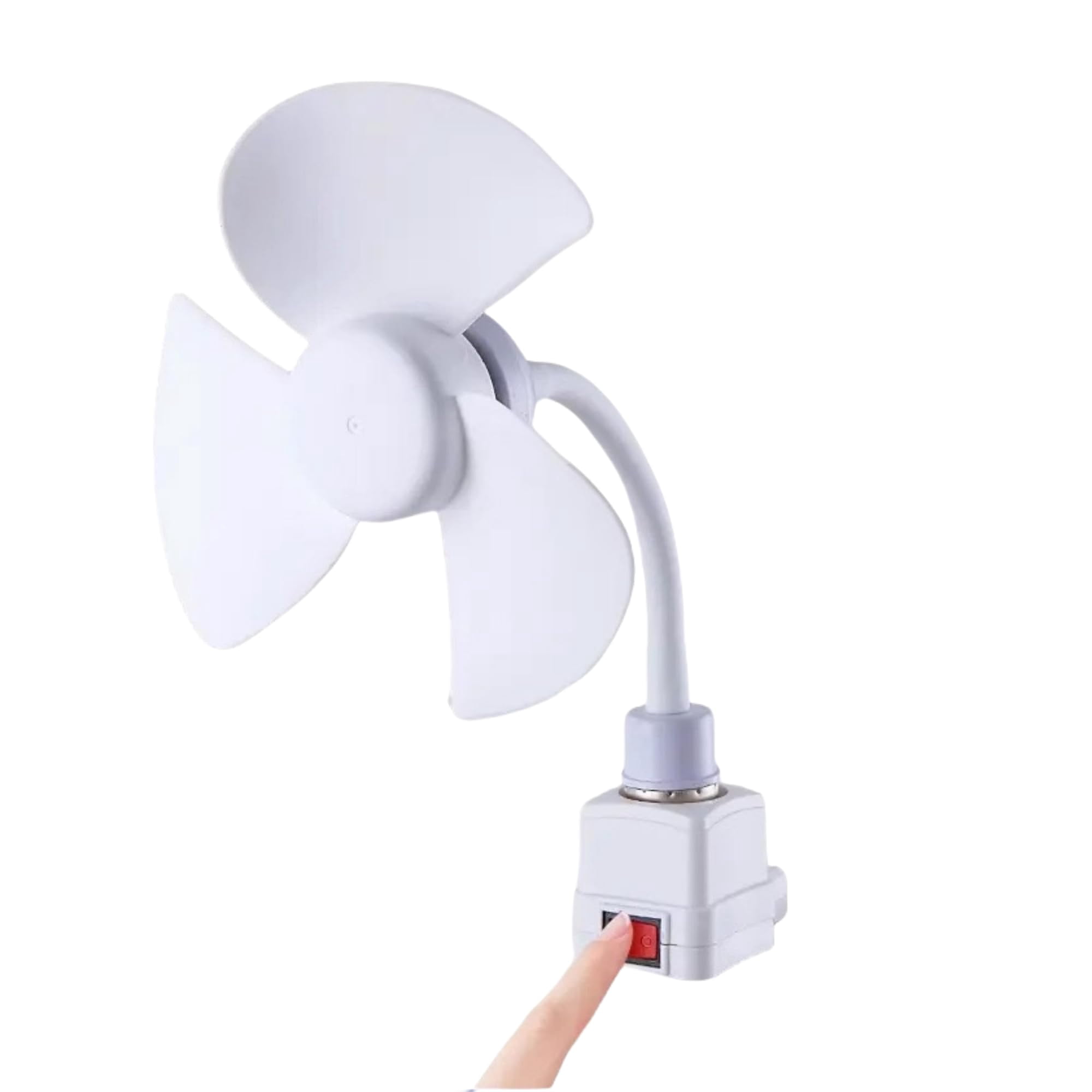 E27 Socket Fan Kit with Plug Adapter Mini Quiet Electric Fan with ...
