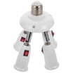 Yi Lighting, 4 in 1 Light Socket Splitter Adapter with E26/E27 Edison ...