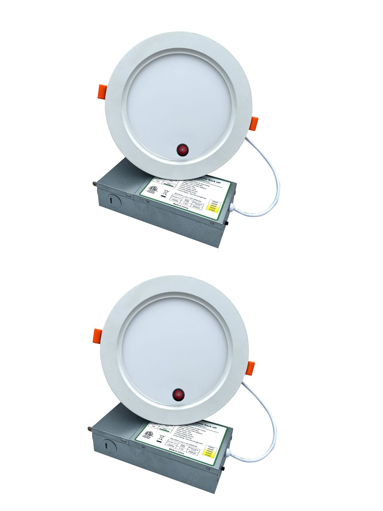 E2Lighting LED Downlight 6 Inch | 16W Dimmable w/ 90 Min Emergency Battery Backup | Ultra-Slim ...