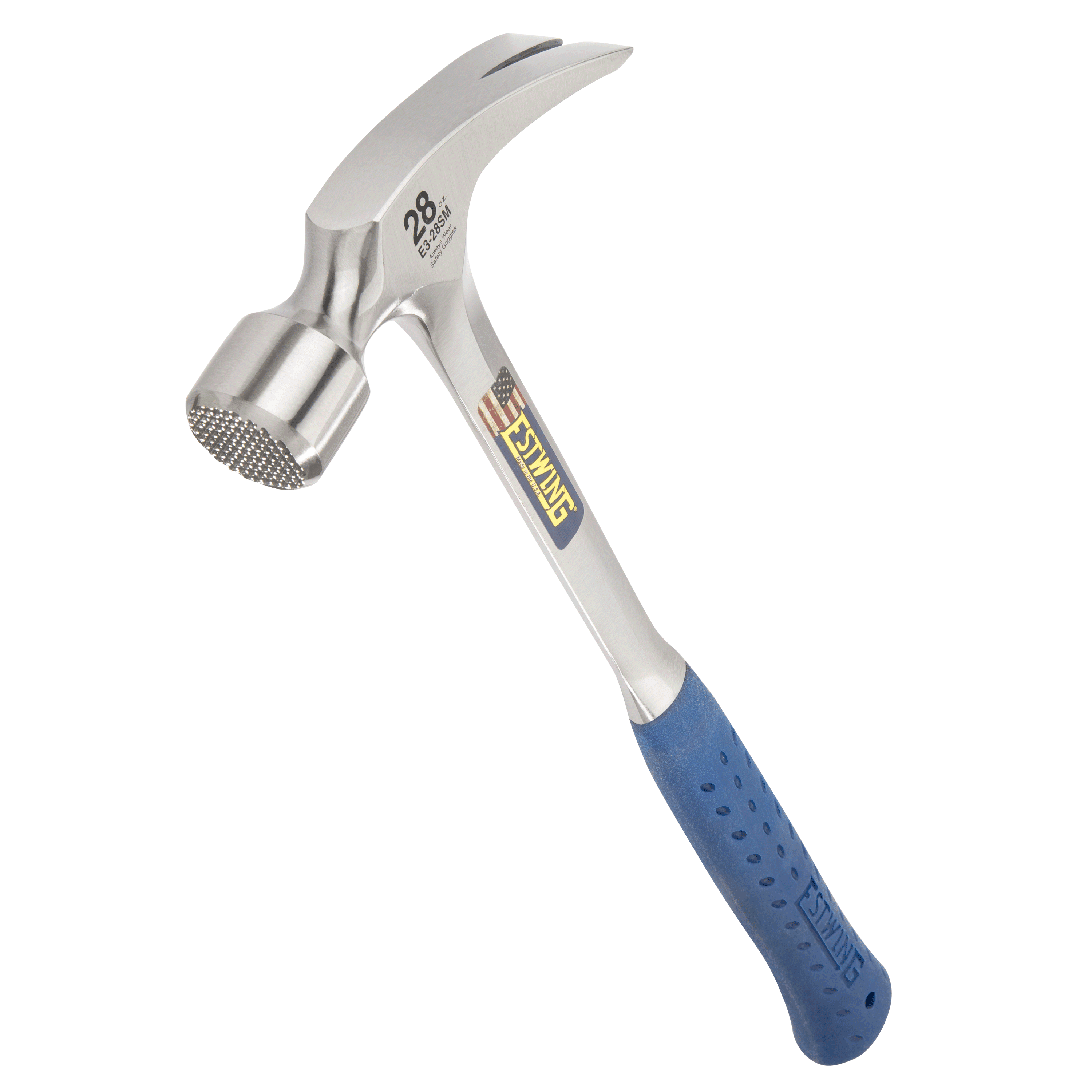 E3-28SM 28 oz 16" Milled Face Metal Handle Framing Hammer - Walmart.com