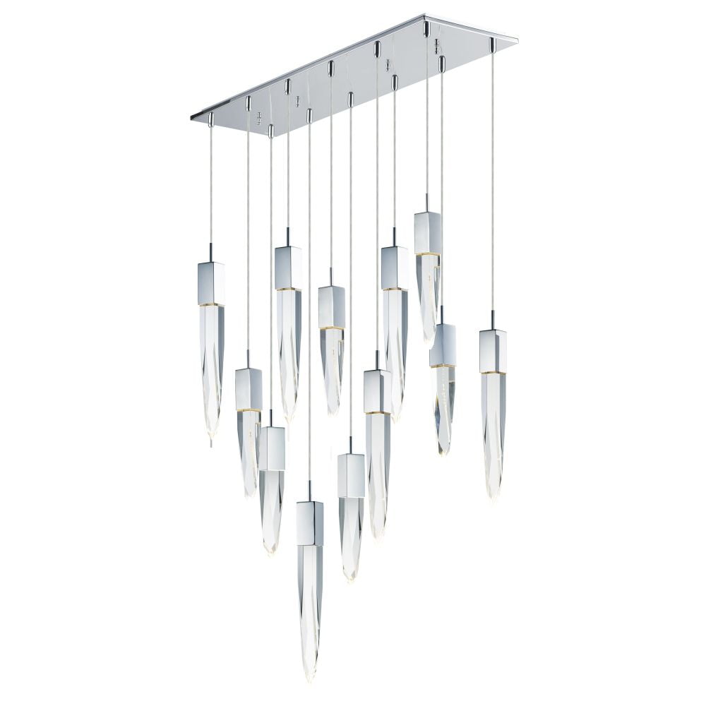 E31248-20PC ET2 Lighting Quartz-72W 12 LED Pendant-39.25 Inches wide by ...