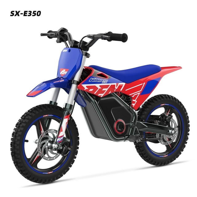 RFN Warrior Kids SX-E350 36V 500W Electric Dirt Bike, 3-Speed Off-Road ...