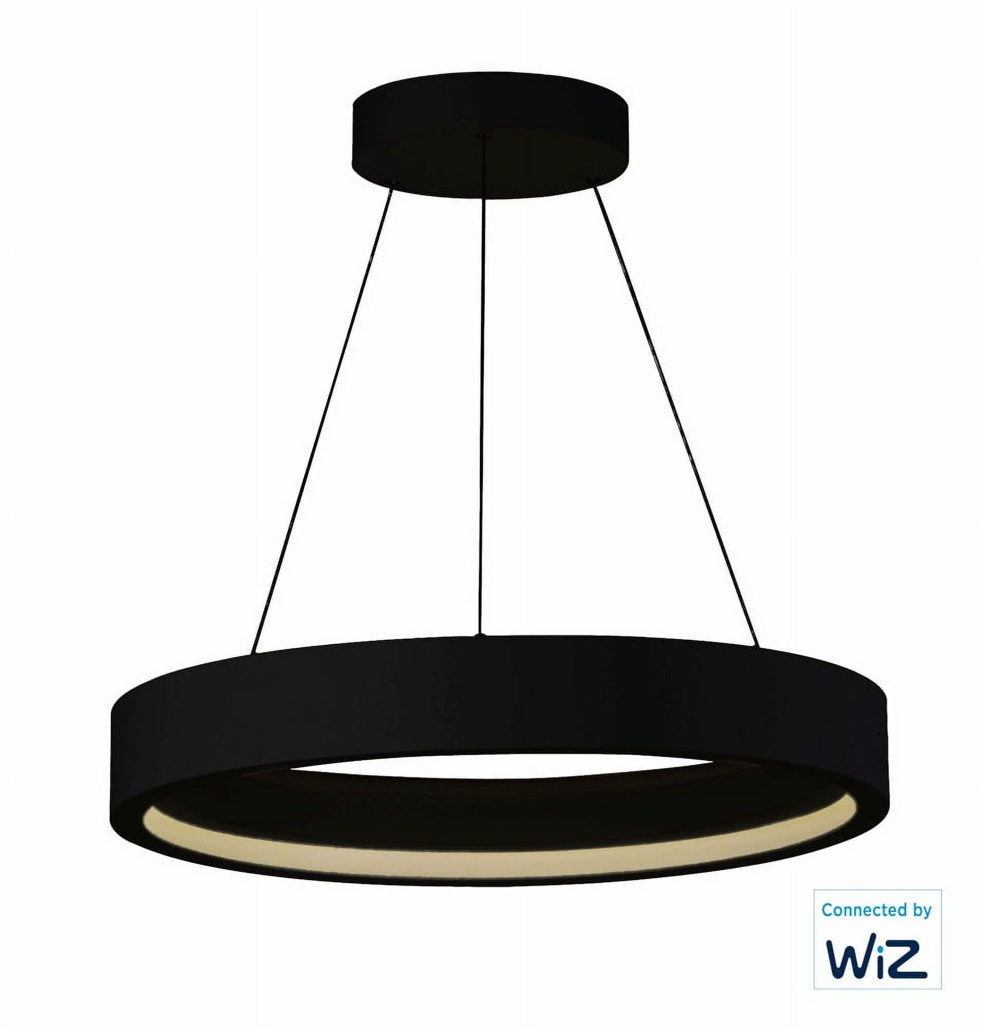 E35104-BK-ET2 Lighting-iCorona WiZ - 50W 1 LED Flush Mount-4 Inches ...
