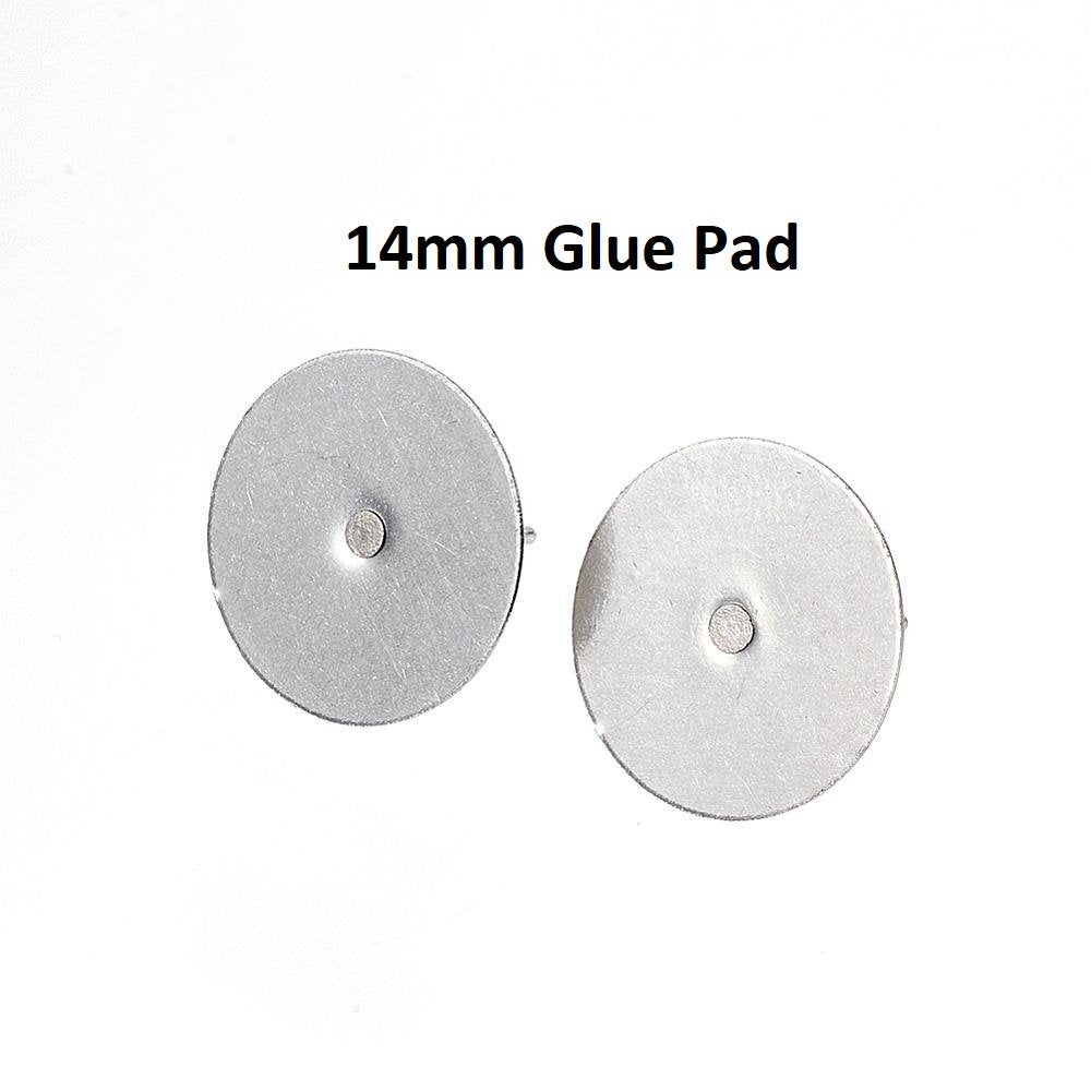 E398 - 50 pcs. (25 pairs) 304 Stainless Steel Earring Posts/Bases/Studs ...