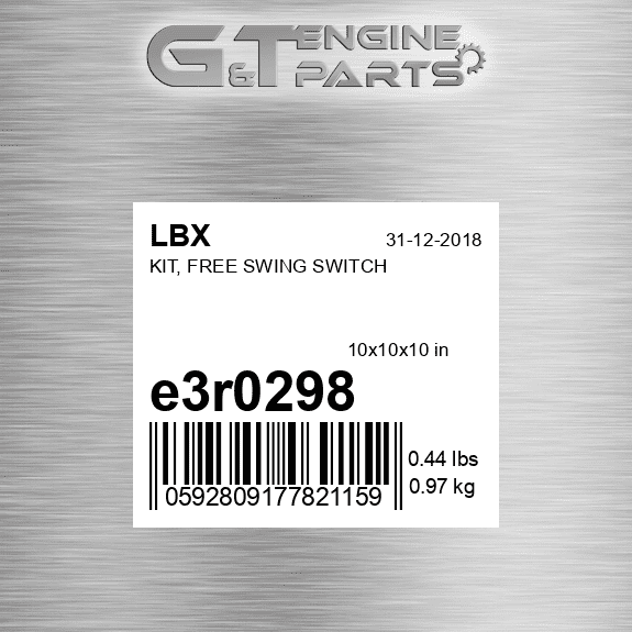 E3R0298 KIT, FREE SWING SWITCH fits LBX (New OEM) - Walmart.com