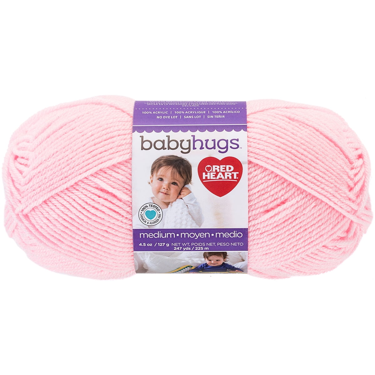 E404 4724 C C RED HEART BABY HUGS YARN MED 4 5OZ PINKIE - Walmart.com