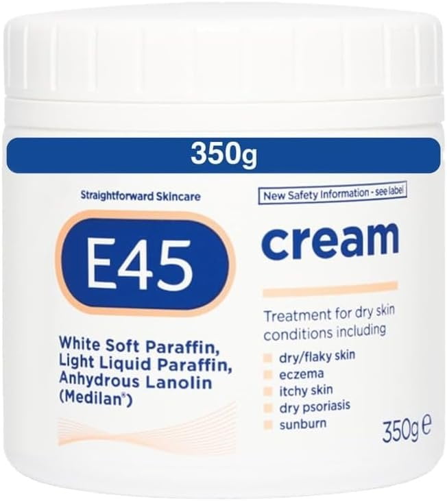 E45 Dermatological Cream Treatment For Dry Skin Conditions 350G Pack Of ...