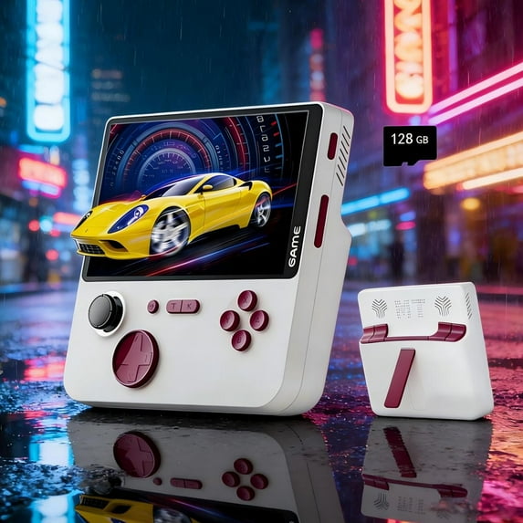 E5 Red Handheld Game Console - 128GB 20000+ Games - Walmart.com