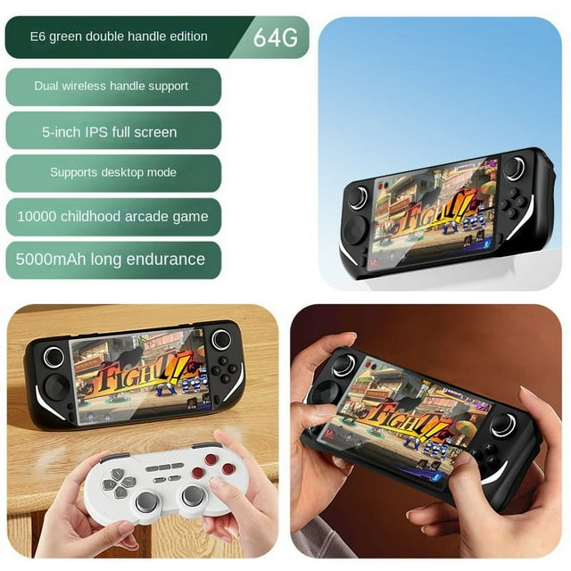 E6 Handheld Game Console PSP Arcade 5-inch Fully Laminated Gaming ...