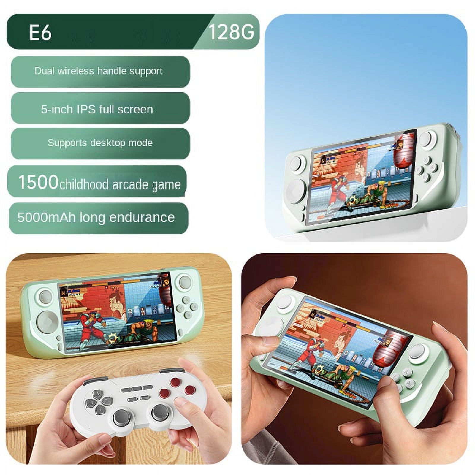 E6 Handheld Game Console PSP Arcade 5-inch Fully Laminated Gaming ...