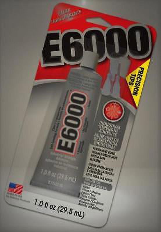 E6000 Adhesive with Precision Tips, 1.0 fl oz, Bonds Metal, Wood ...