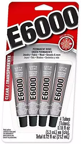 E6000 5510310 Craft Adhesive Mini 4 Count (3 Pack) - Walmart.com