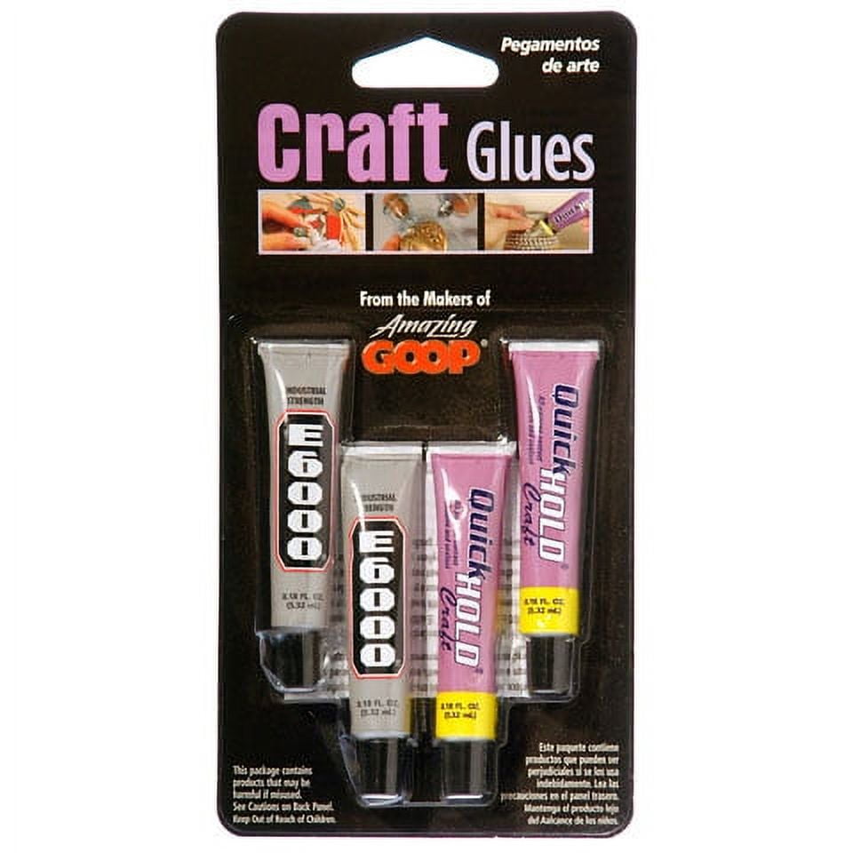 E6000 Craft Glue .18 ounce tubes. 4 tube pack - Walmart.com