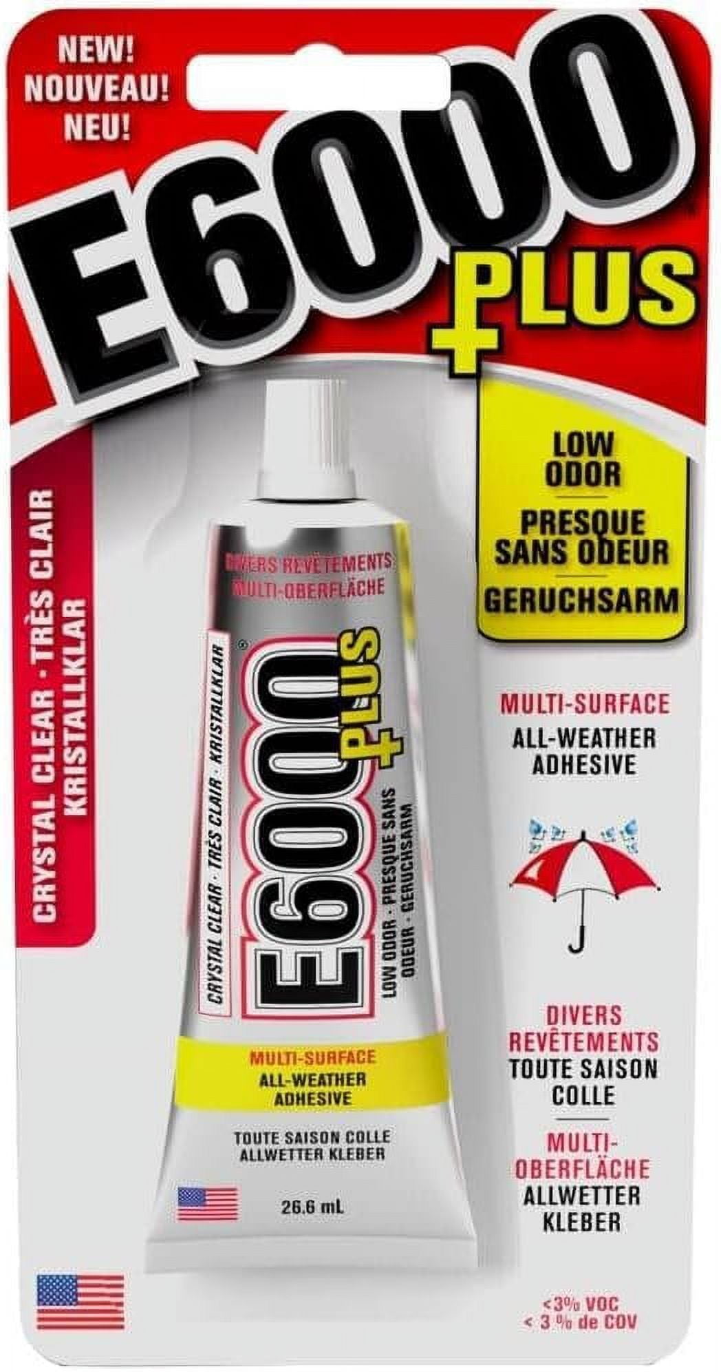 Eclectic Products inc. E6000 Plus Multi-purpose Clear Glue, Waterproof ...