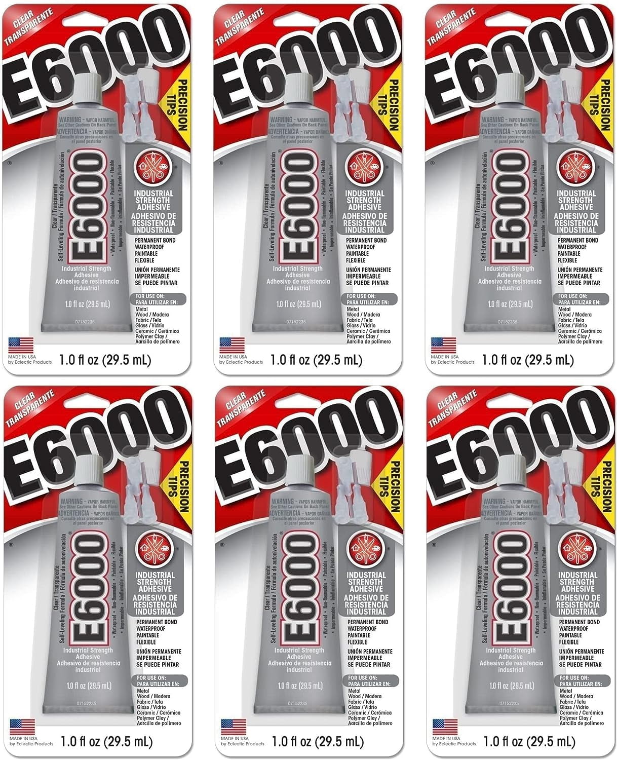 E6000 Industrial Adhesive Medium JKF25 Viscosity Clear Precision Tip 1 ...