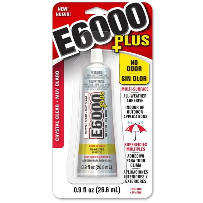 E6000 Plus 0.9 oz All-Weather Adhesive, Clear - Walmart.com