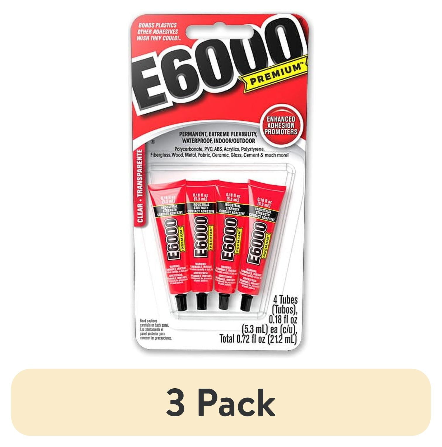 (3 pack) E6000 Premium Adhesive, Clear Mini Packs - Walmart.com