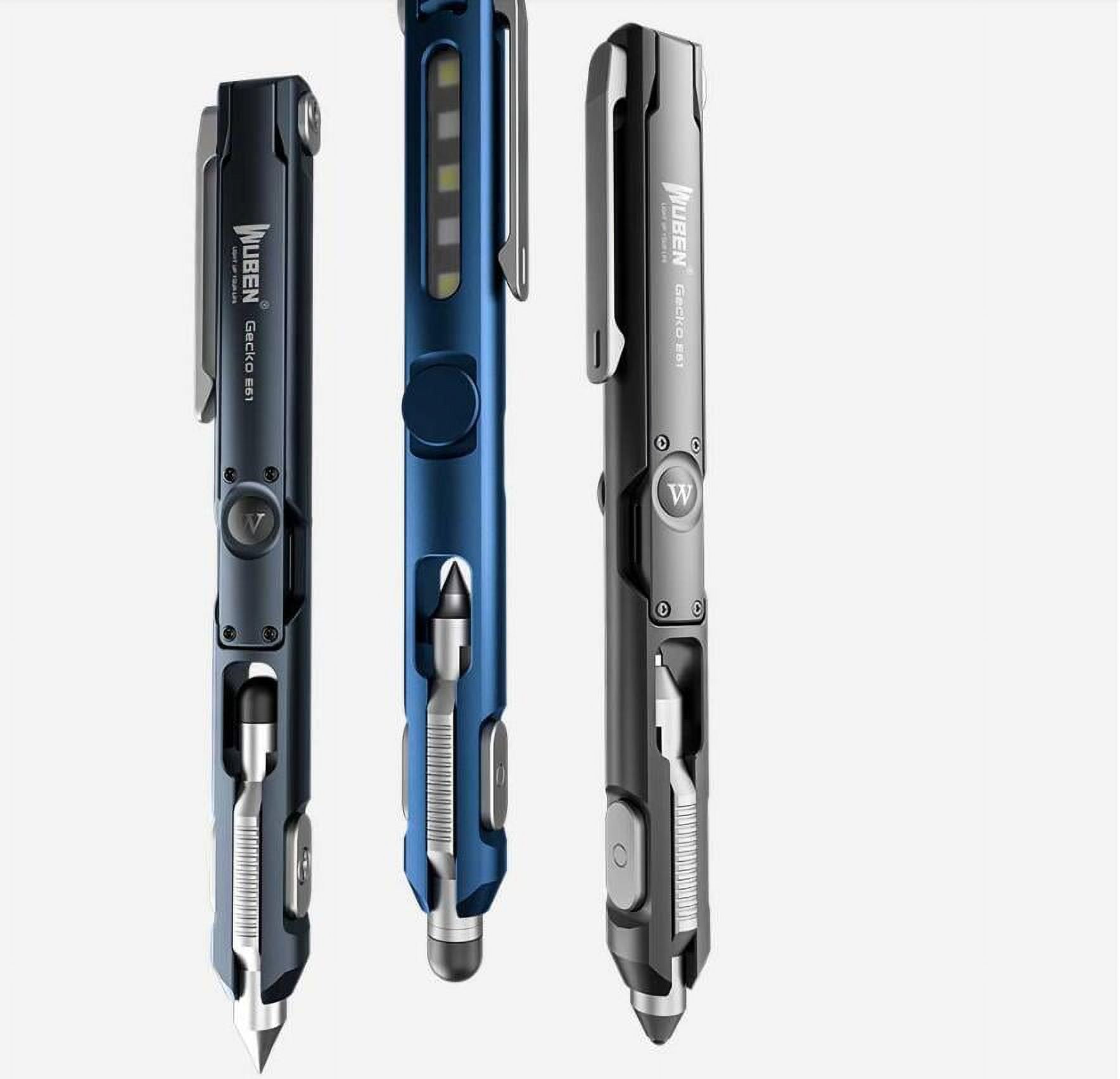 E61 LED EDC Pen Light Multi-functional USB Rechargeable Flashlight 130 ...