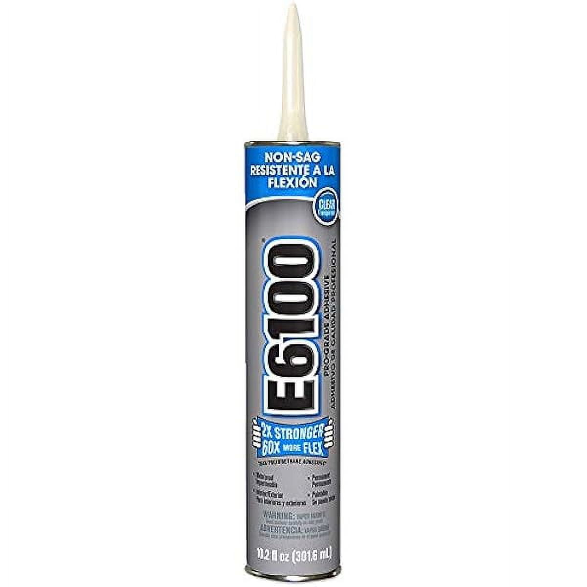 E6100 252011 Medium Viscosity Industrial Adhesive Cartridge, 10.2 fl oz ...