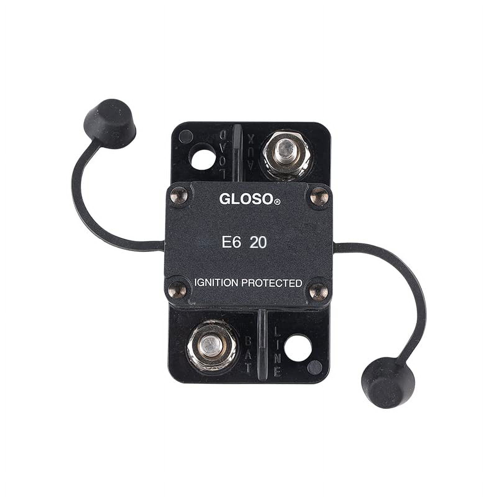 E67 GLOSO 20A Mid Range Mini T1 Auto Reset Circuit Breaker, Compact ...
