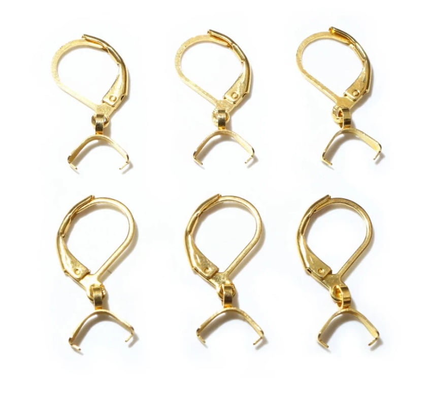 E670 - 10 pcs 304 Stainless Steel Earring Leverback Hooks - 25mm x 10mm ...