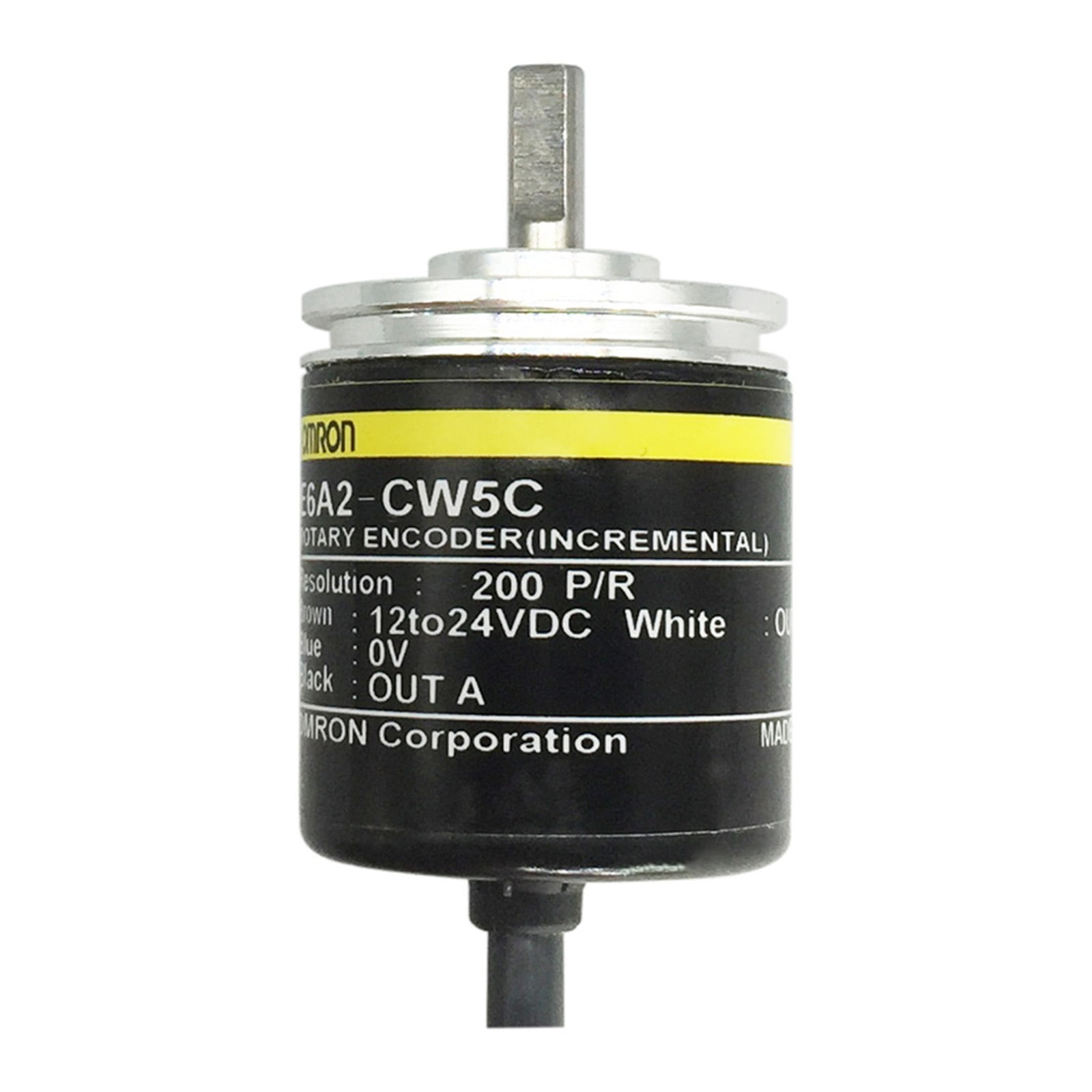 E6A2-CW5C CW3C Solid Shaft Incremental Encoder NPN Output 100 200 300 360 500PPR Pulse Encoder ...