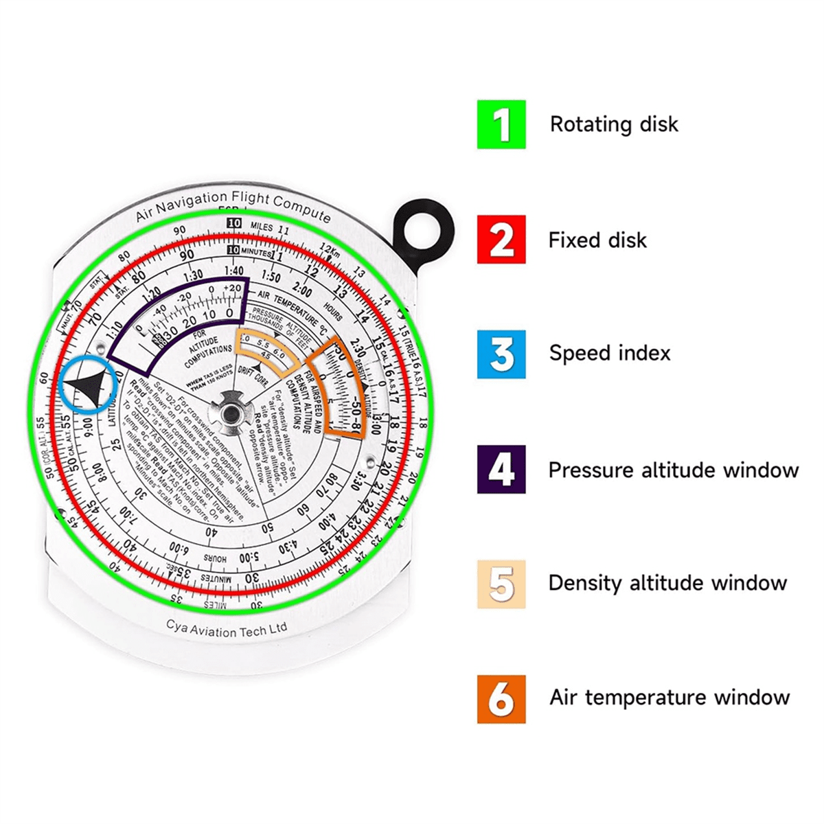 E6B Metal Flight Computer,Aviation Aluminum Flight Computer,Aviation ...