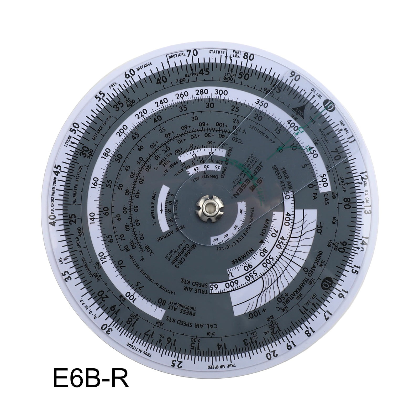 E6B-R E6B-R2 Flight Computer Aviation Circular Plotter Slide Rule For Aviation Flight Training ...
