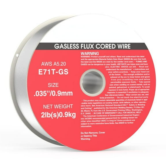 E71T-GS .030 MIG Gasless Flux Core 10 Lb Welding Wire Spool Blue Demon ...