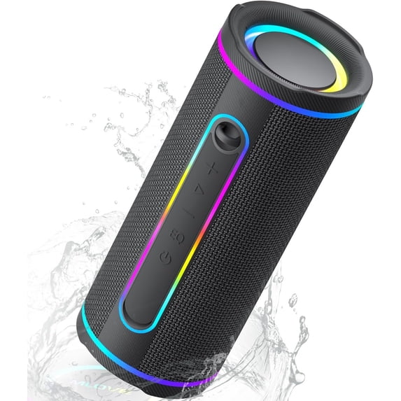 E80 Portable Speaker, 5.4 Speakers IPX7 with Aux Input, SD Card Slot ...