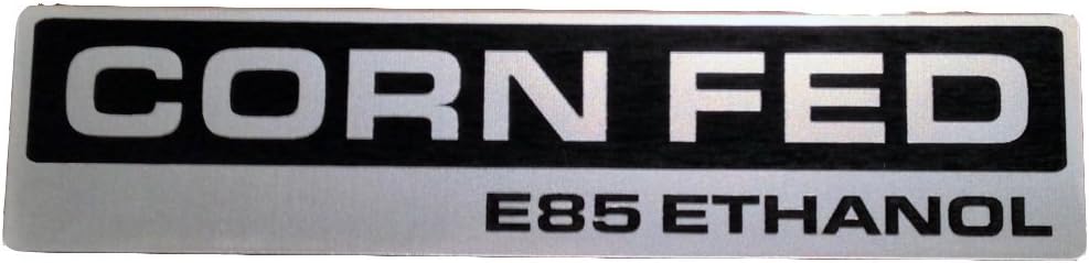 E85 Ethanol Corn Fed Emblem Stick Anywhere 5.5 inch X 1.25 inch ...
