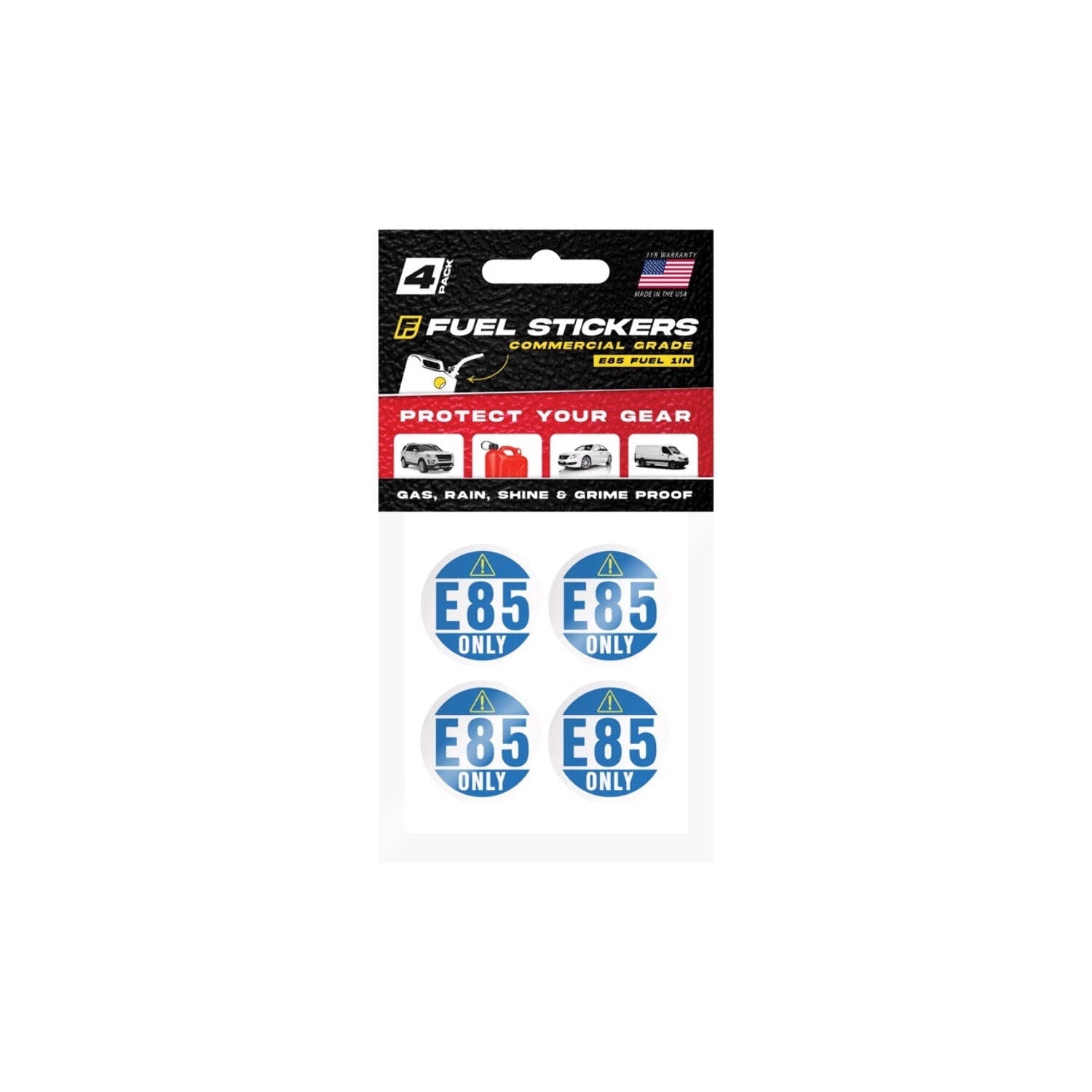 E85 Sticker, Flex Fuel Labels for Vehicles, Rental Cars, Fleets, Trucks ...