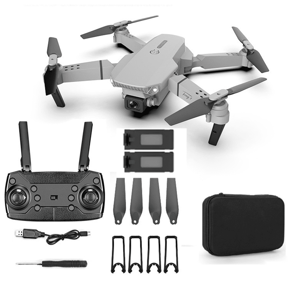 E88 RC Drone 4K HD Dual Camera Flow Positioning WiFi FPV Helicopter RC ...