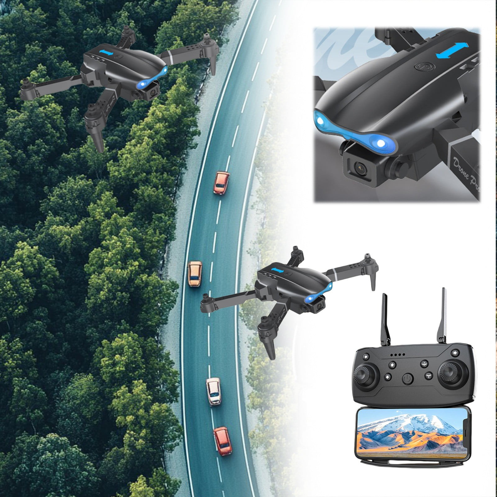E99 Foldable Aerial Photography With Fixed Altitude Function 6 Channel ...