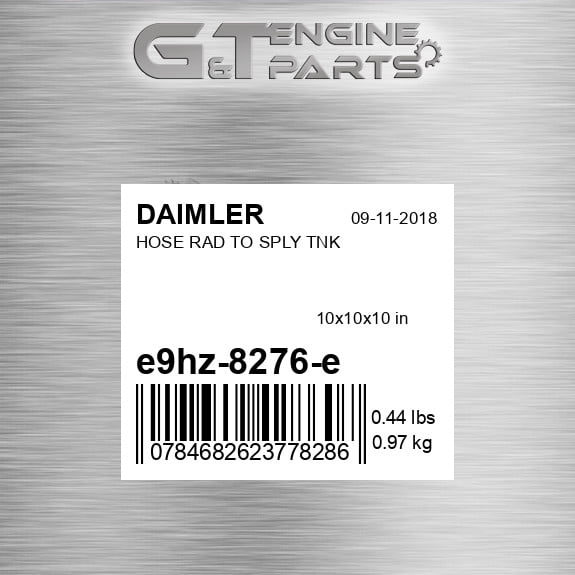 E9HZ 8276 E HOSE RAD TO SPLY TNK fits DAIMLER (New OEM) - Walmart.com