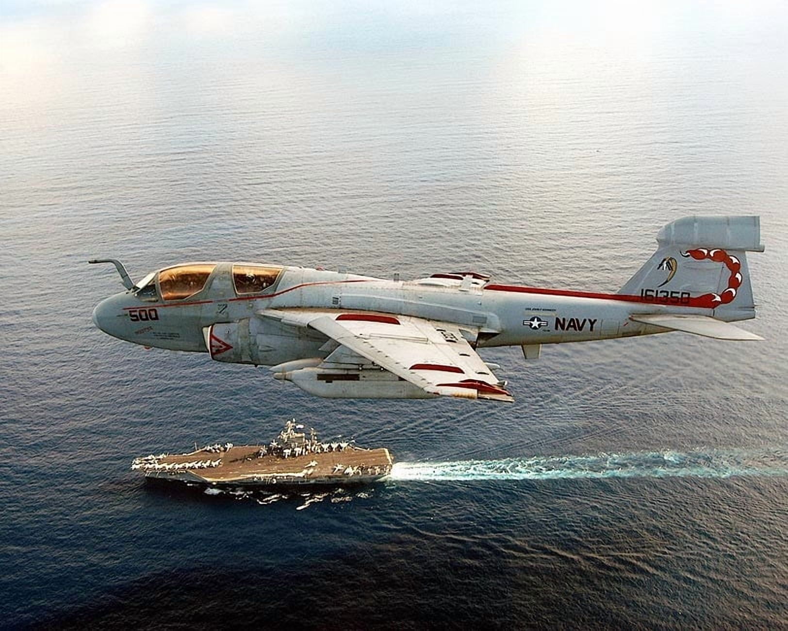 EA-6 / EA-6B Prowler Scorpions VAQ-132 Style -1 - 20x30 Inch Glossy Laminated Aviation Poster ...