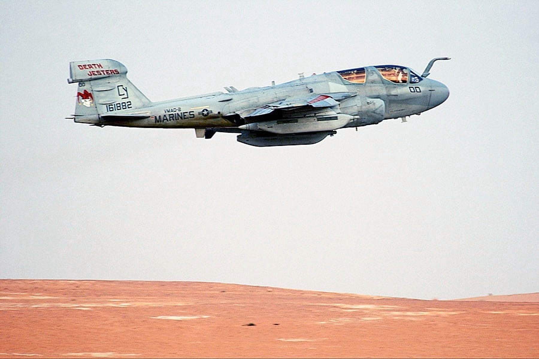 EA-6B Prowler Low Pass A-6 - 24x36 Inch Glossy Laminated Aviation ...